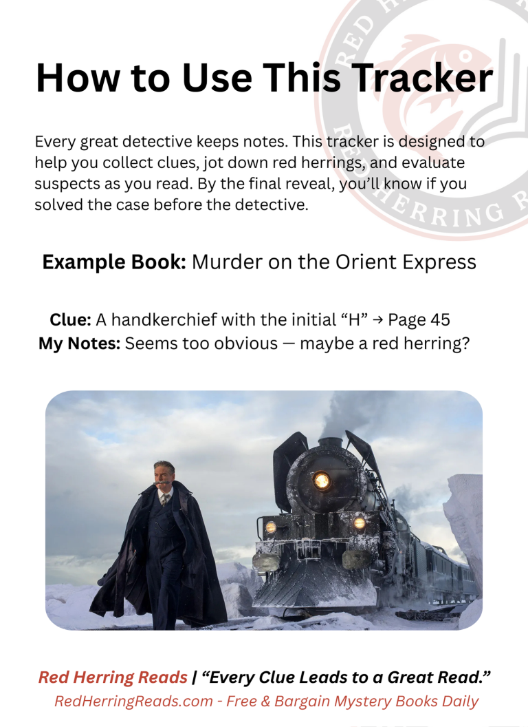 Mystery Clue Tracker - Red Herring Reads